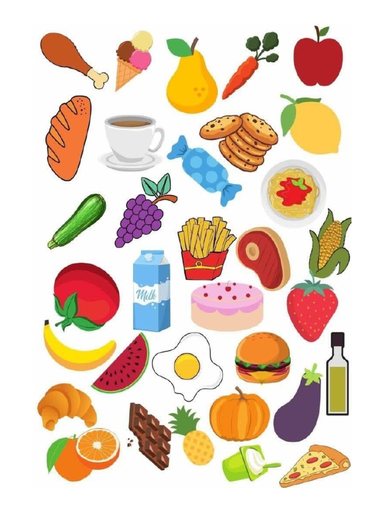 Comida Chatarra y Comida Saludable | PDF