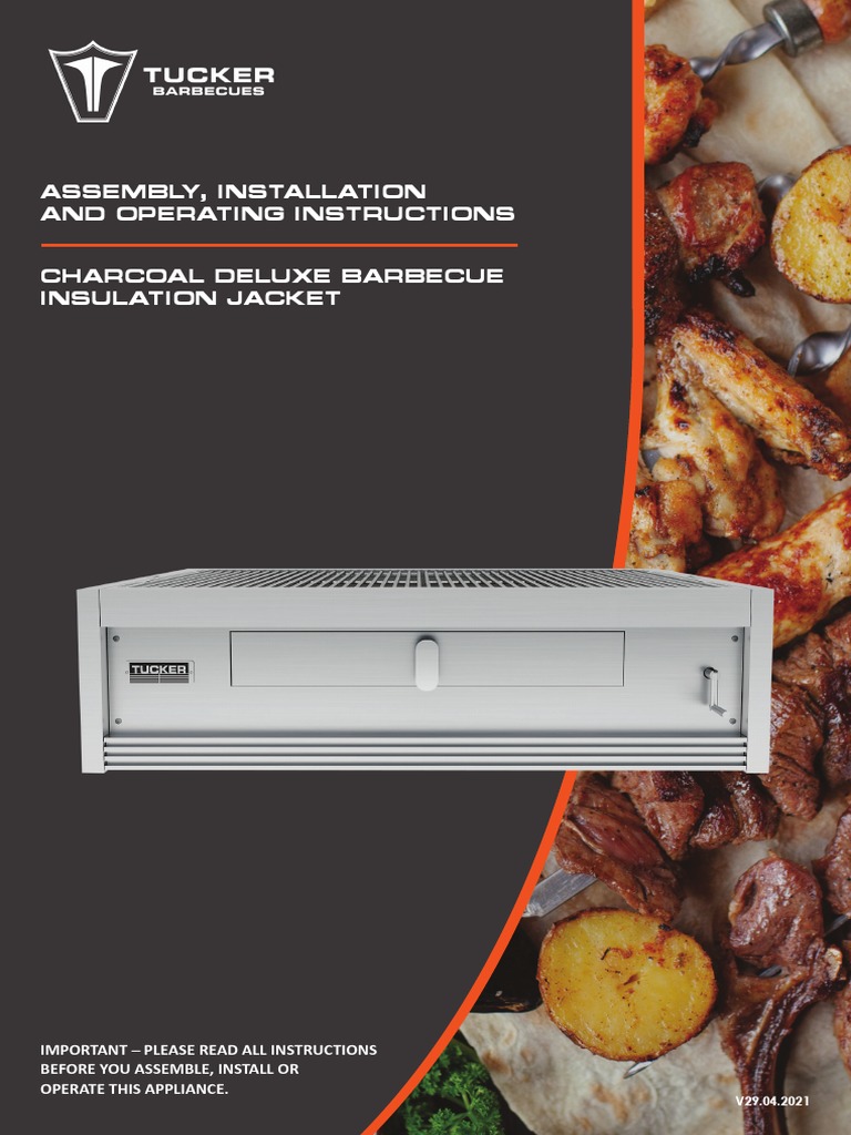 Charcoal BBQ Insulation Jacket Guide | PDF | Screw | Barbecue