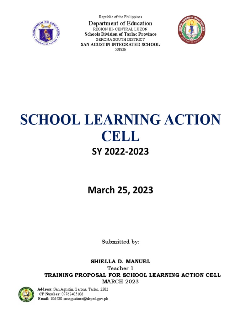 School Learning Action Cell: SY 2022-2023 March 25, 2023 | PDF ...