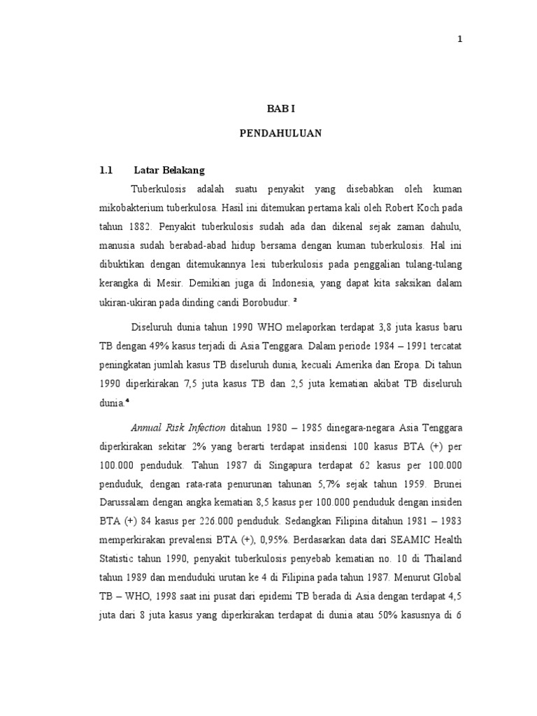 Kavitas Tuberkulosis Paru Dan Etiologinya Pdf