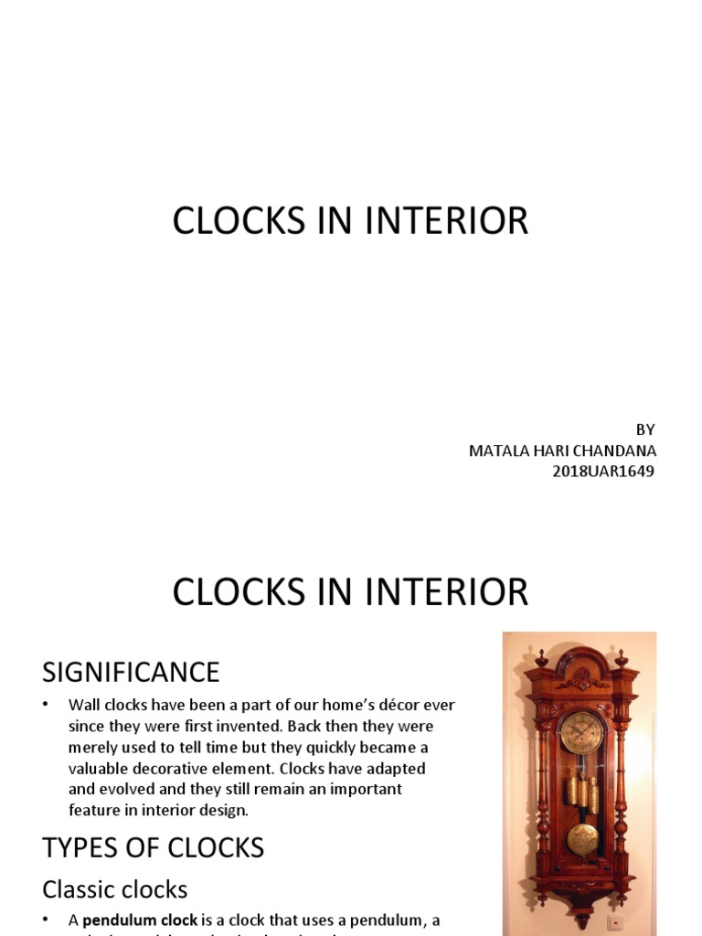 Clocks in Interior | PDF | Clock | Alloy