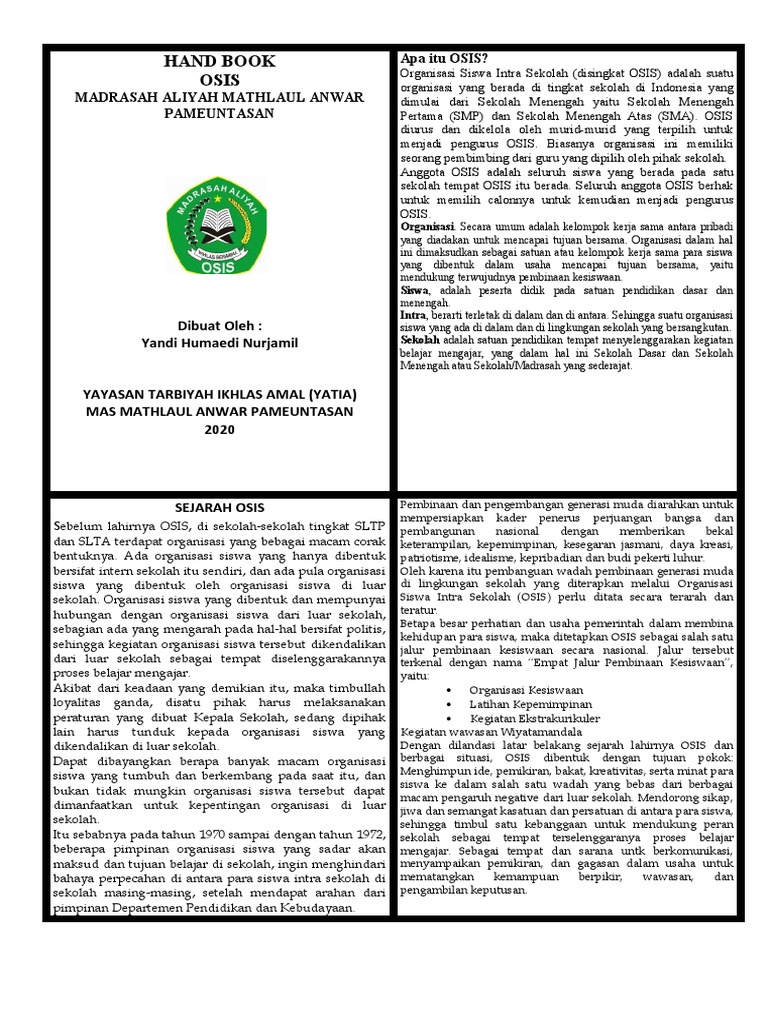 Hand Book Osis | PDF