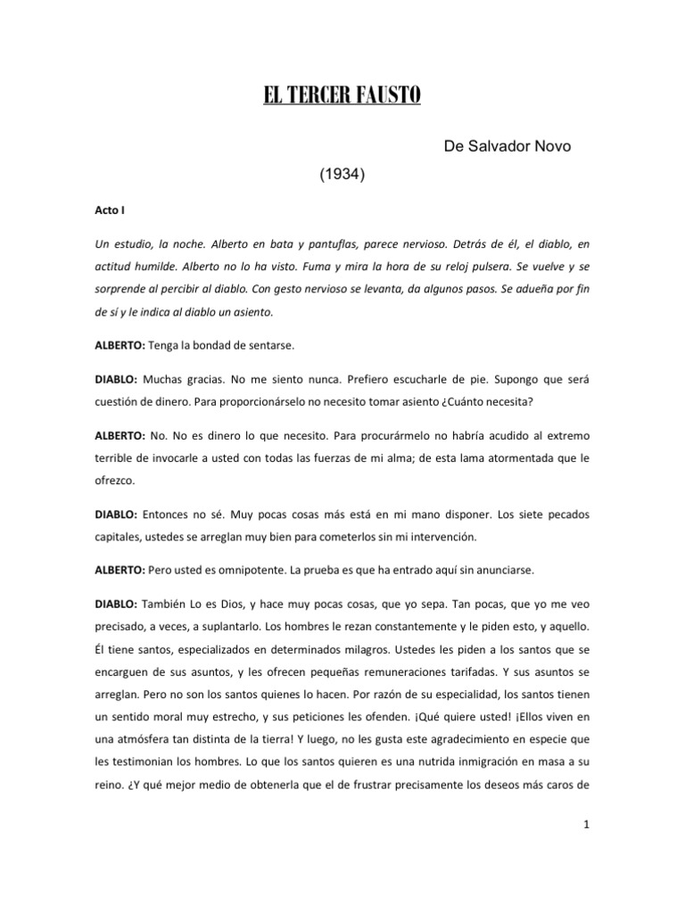 El Tercer Fausto Edición | PDF | Moralidad | Diablo