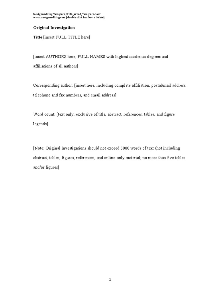 Original Investigation Title (Insert FULL TITLE Here) : Nextgenediting ...