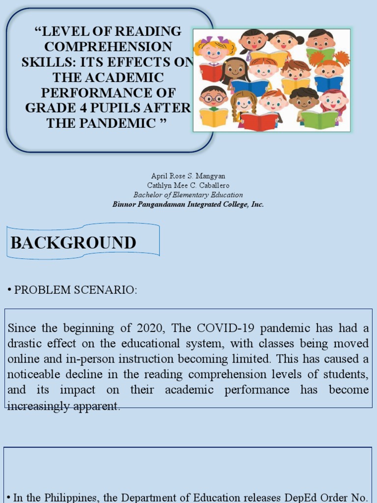 Thesis Ppt. Elementary | PDF | Reading Comprehension | Behavior Modification