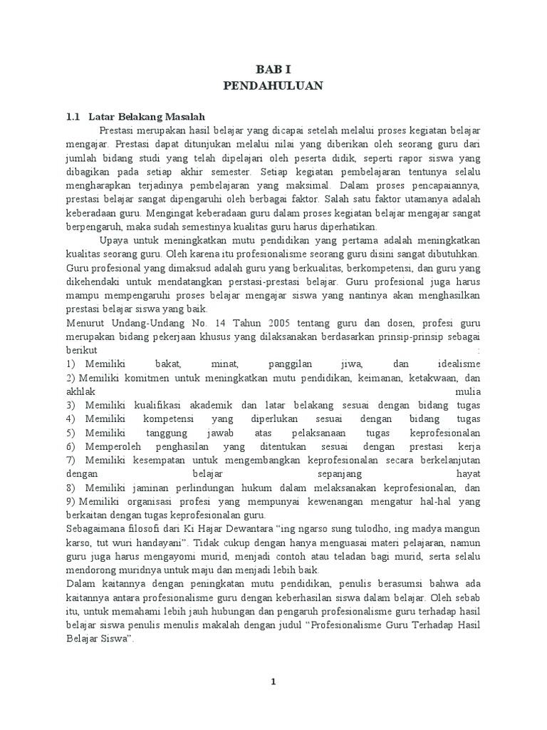 Mini Riset Profesi Kependidikan | PDF