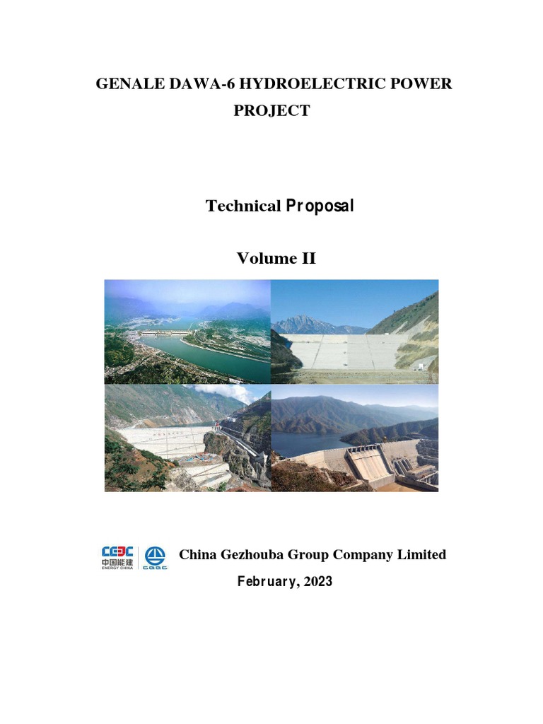 Technical Proposal: Genale Dawa-6 Hydroelectric Power Project | PDF | Concrete | Tunnel