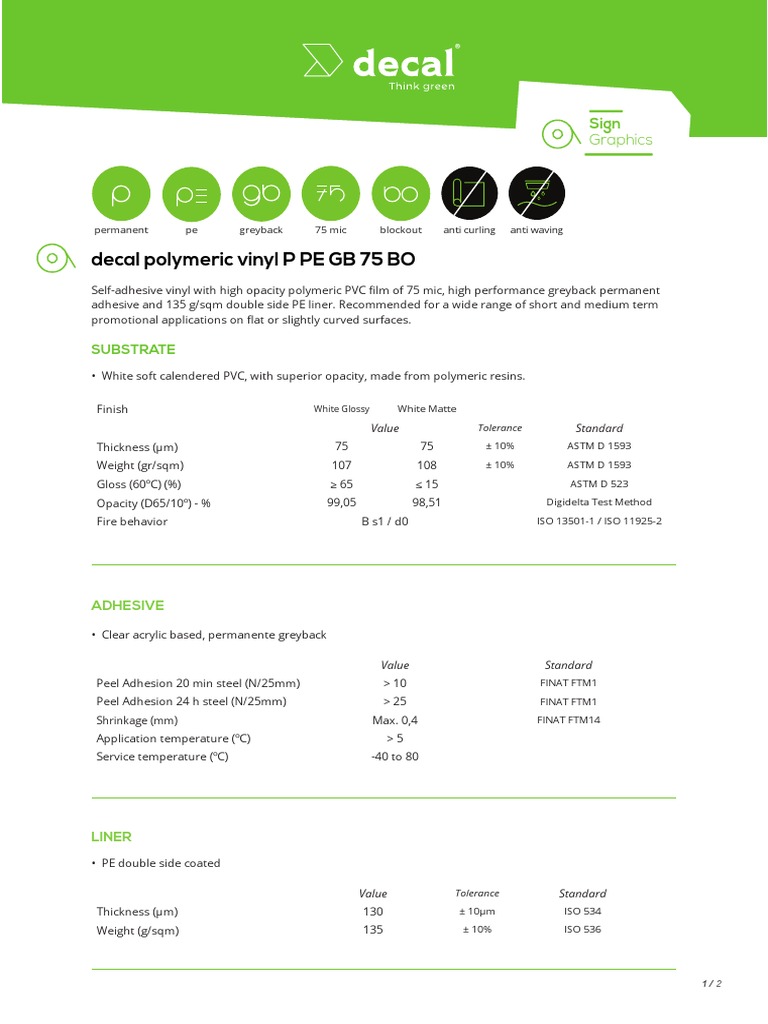 PVC Datasheet | PDF | Polyvinyl Chloride | Lamination