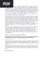 REACH Model for Forgiveness Steps | PDF | Forgiveness | Behavioural ...