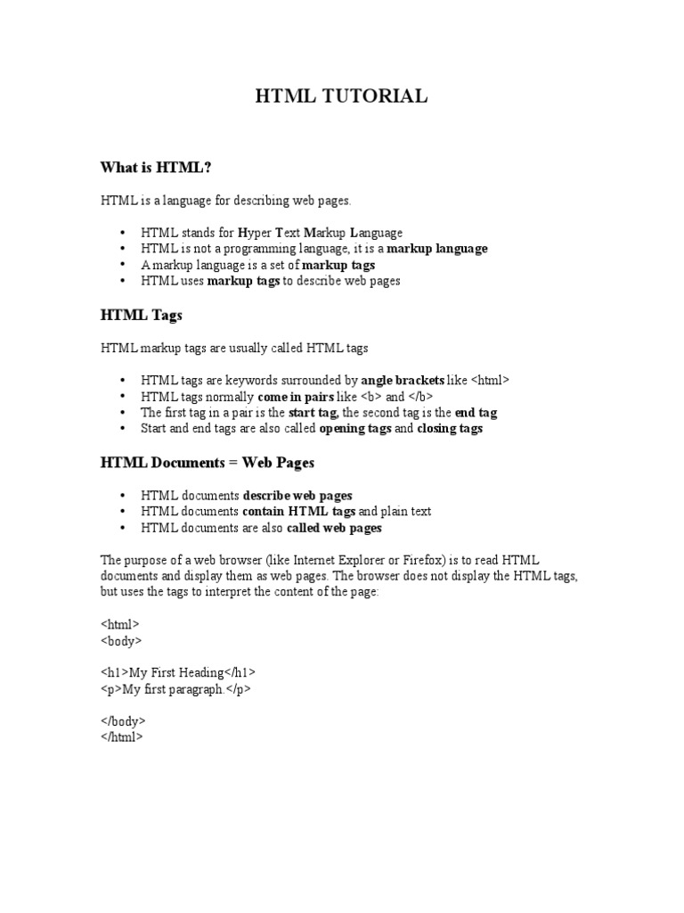 Htmlnotes 180924151434 Pdf Html Element Html 9058