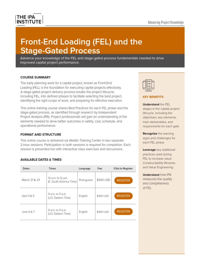 FEL Stage GatedProcess Online 2023 | Download Free PDF | Project ...