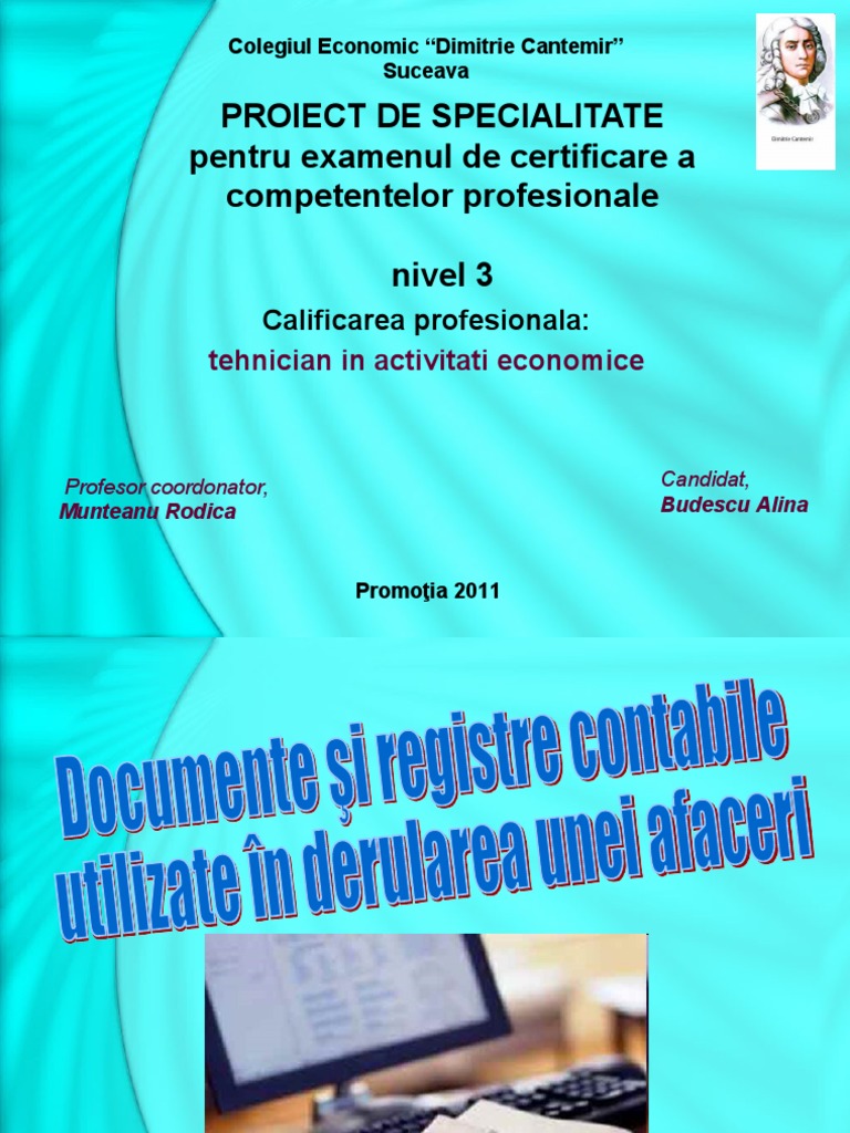 Documente Si Registre Contabile Utilizate in Derularea Unei Afaceri | PDF