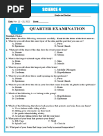 Science Quiz Bee Questions and Answer: Easy Round | PDF | Chemical ...