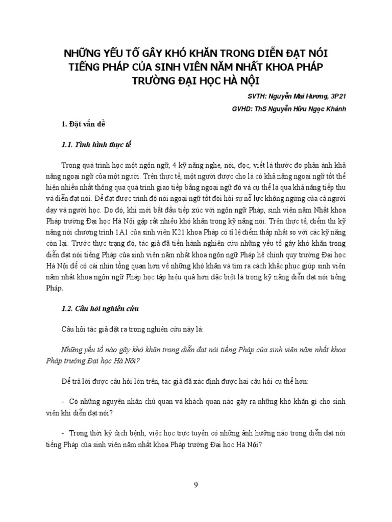 Bài mẫu SV K21 | PDF