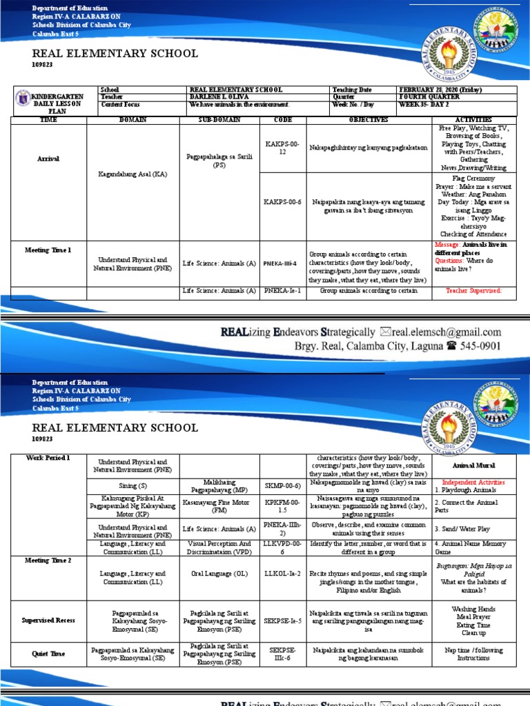 Real Elementary School: Real E S Real E S Real E S E S | PDF | Cognition