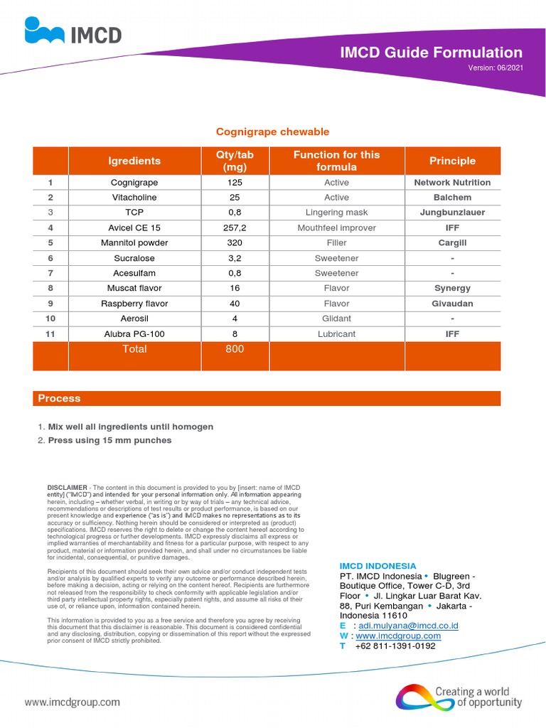 Cognigrape Chewable | PDF | Sugar Substitute | Information