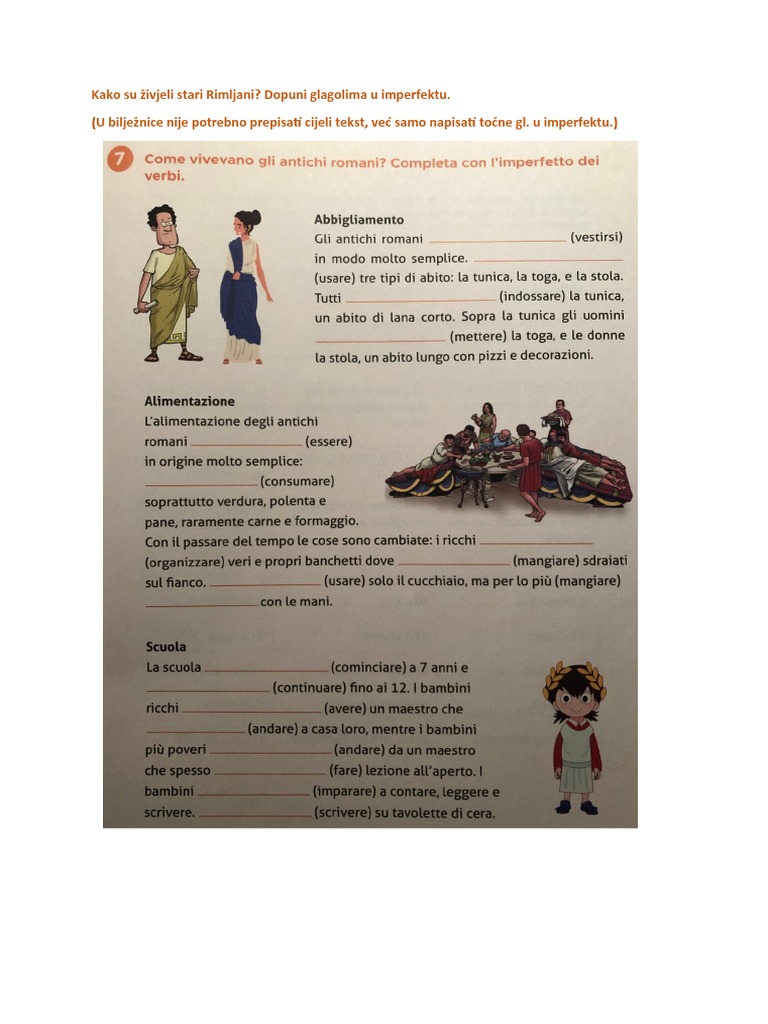 Razred - Kako Su Živjeli Stari Rimljani | PDF