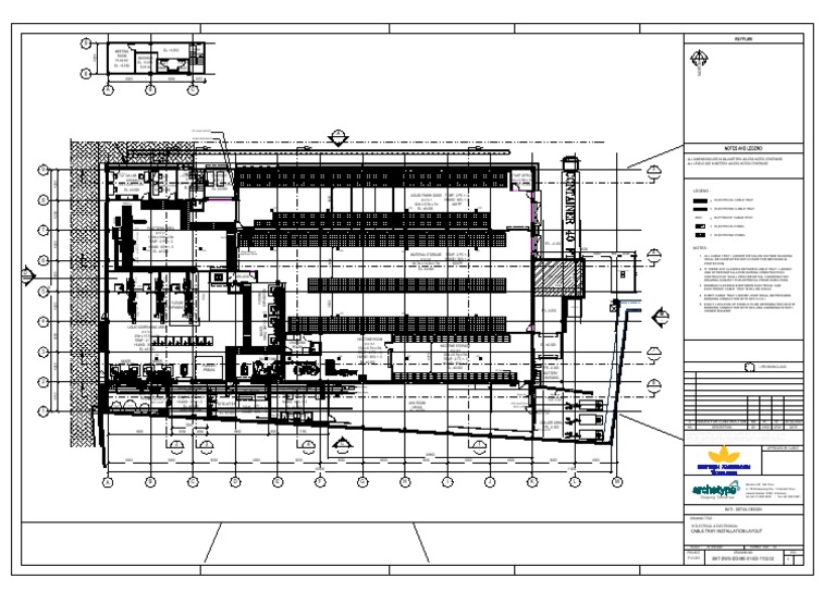 Bat-Dwg-Dd-Me-01-Ed-1102.02 - R0 - Cable Tray Installayion Layout | PDF ...