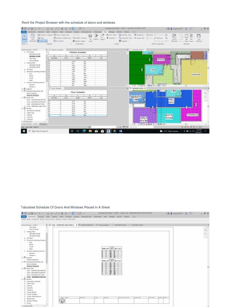 M-Assignment 03 - Schedule of Doors and Windows | PDF