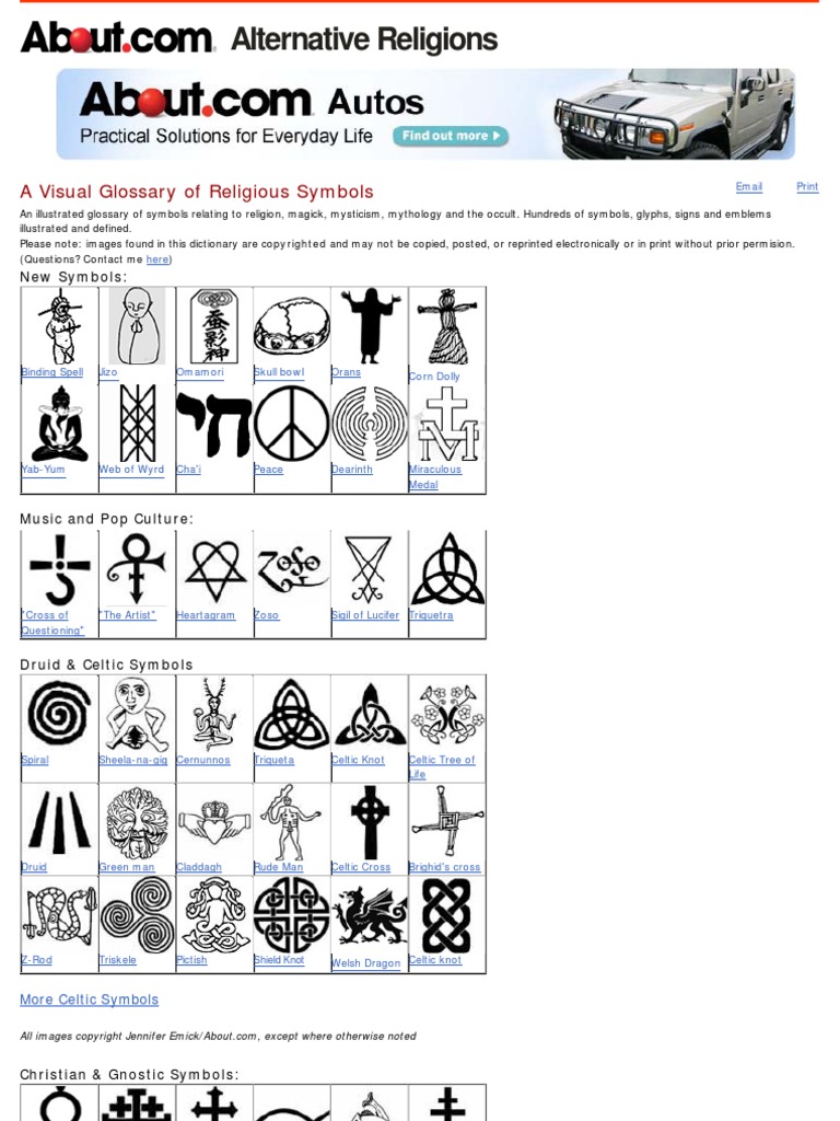 A Visual Glossary of Religious Symbols | PDF | Magic (Paranormal) | Jainism
