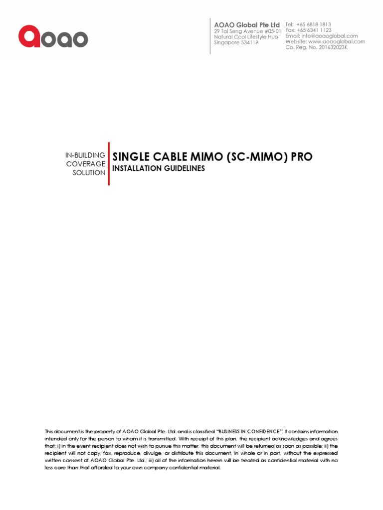 SC PRO - Installation Guidelines - Ver.1.2 | PDF