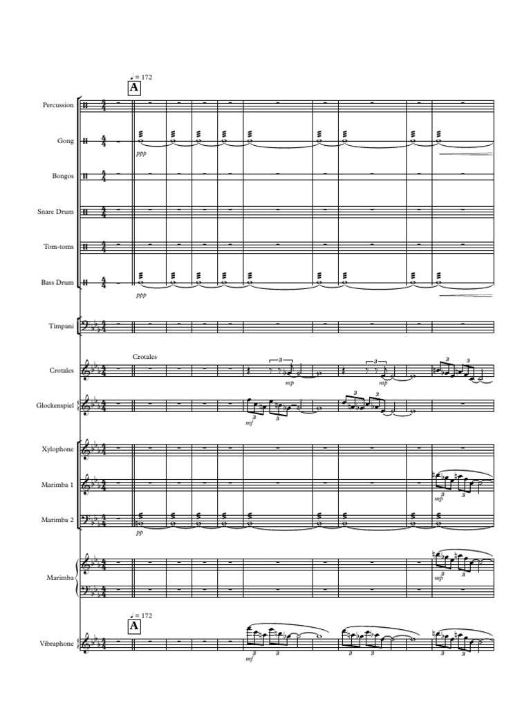 Ready Player One - Percussion Ensemble | PDF | Music Production | Music ...