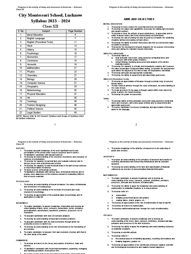 Class - 12 Syllabus Cms | PDF | Mathematics | Knowledge