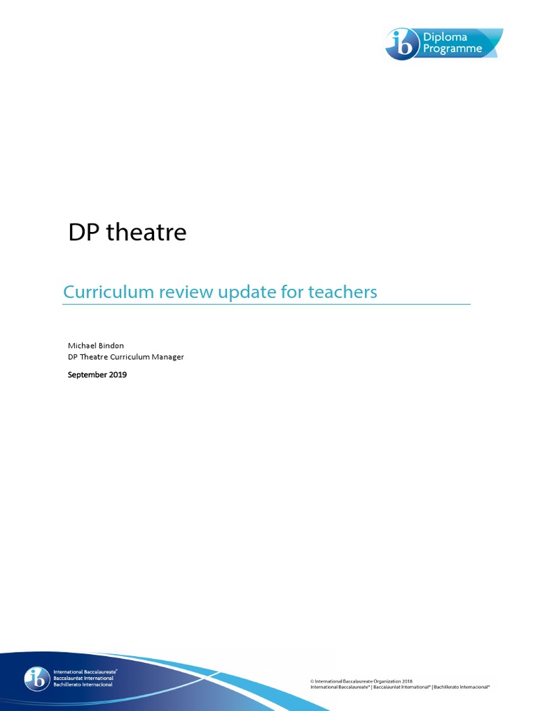 DP Curriculum Review 2019 | PDF | Educational Assessment | Curriculum