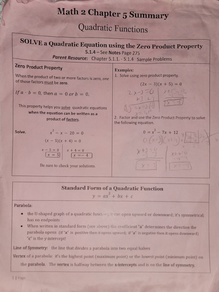 Chapter 5 Summary | PDF