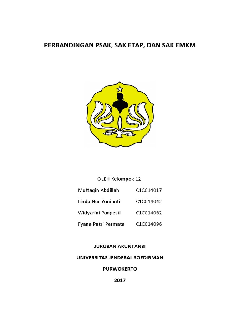 Perbandingan Psak, Sak Etap, Dan Sak Emkm | PDF