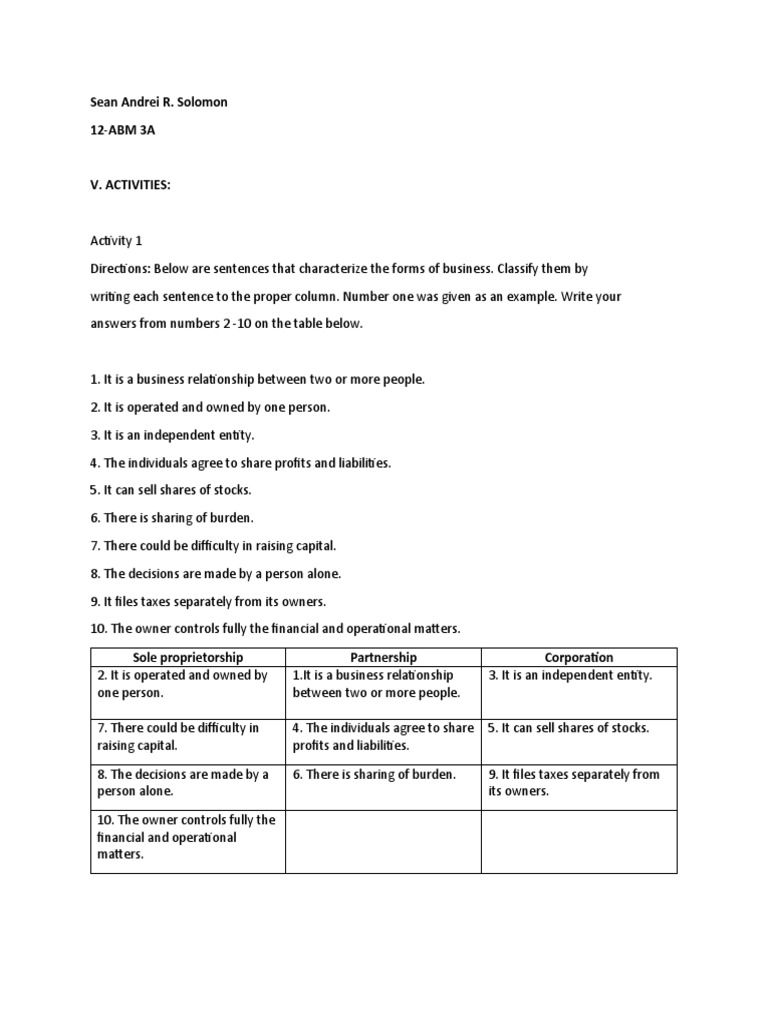 Business Ethics and Social Responsibility Module 1 | PDF | Sole ...