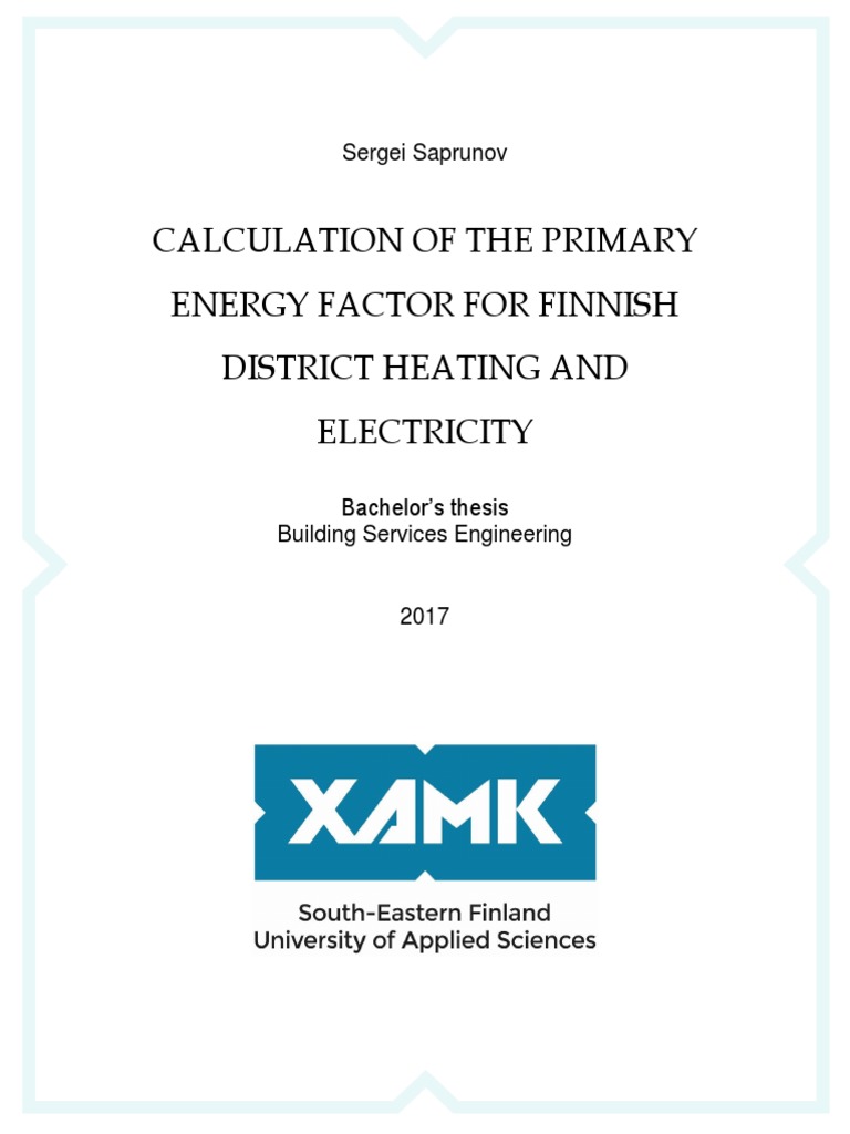 Calculation of The Primary Energy Factor | PDF | Energy Development | Fuels