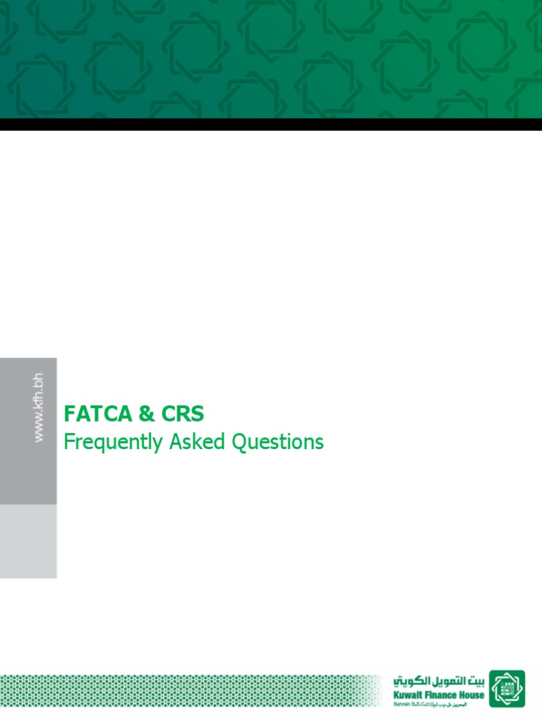 Fatca-Crs Faq | PDF | Trust Law | Taxes