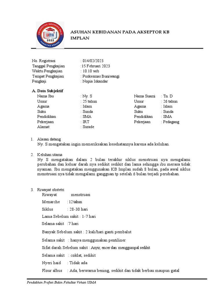 Soap KB Implan 1 | PDF