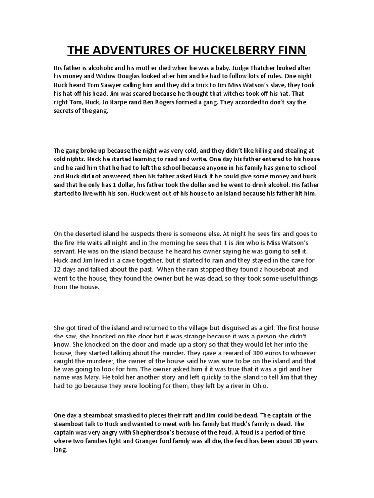 The Adventures of Huckelberry Finn | PDF | Huckleberry Finn