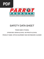 Student Safety Sheets: Ethanol | PDF | Ethanol | Chemical Substances