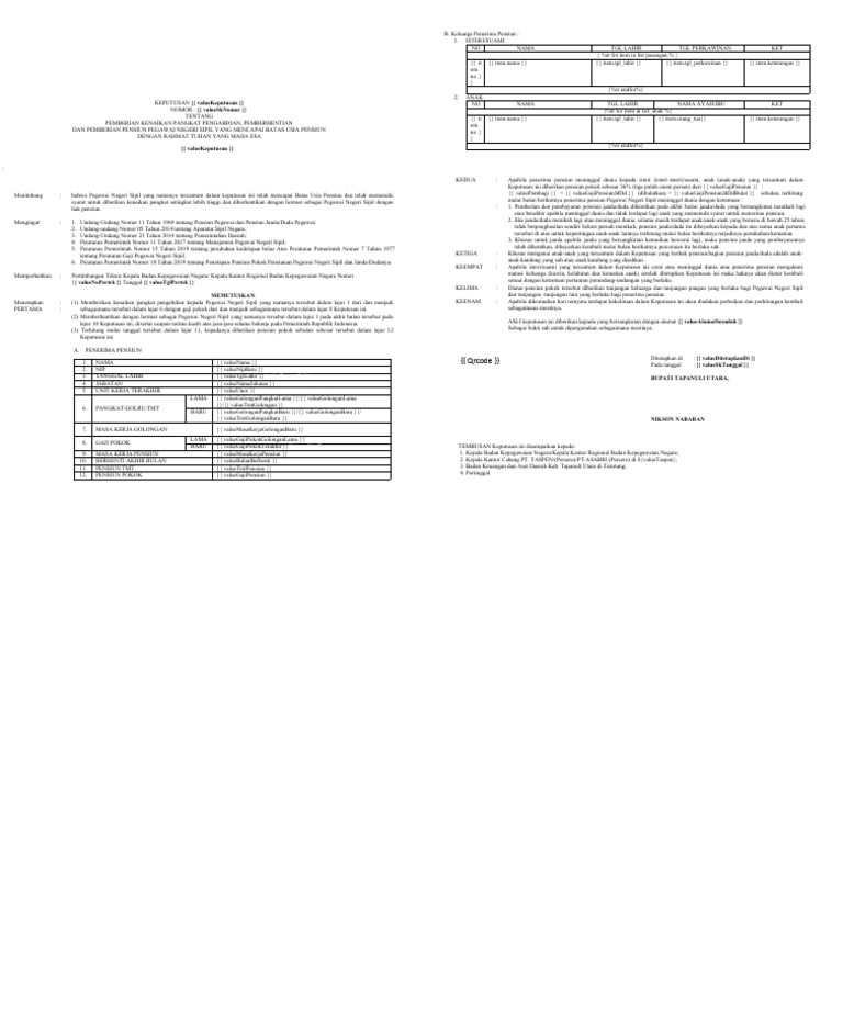 BUP KPP - Sk-Perorangan | PDF