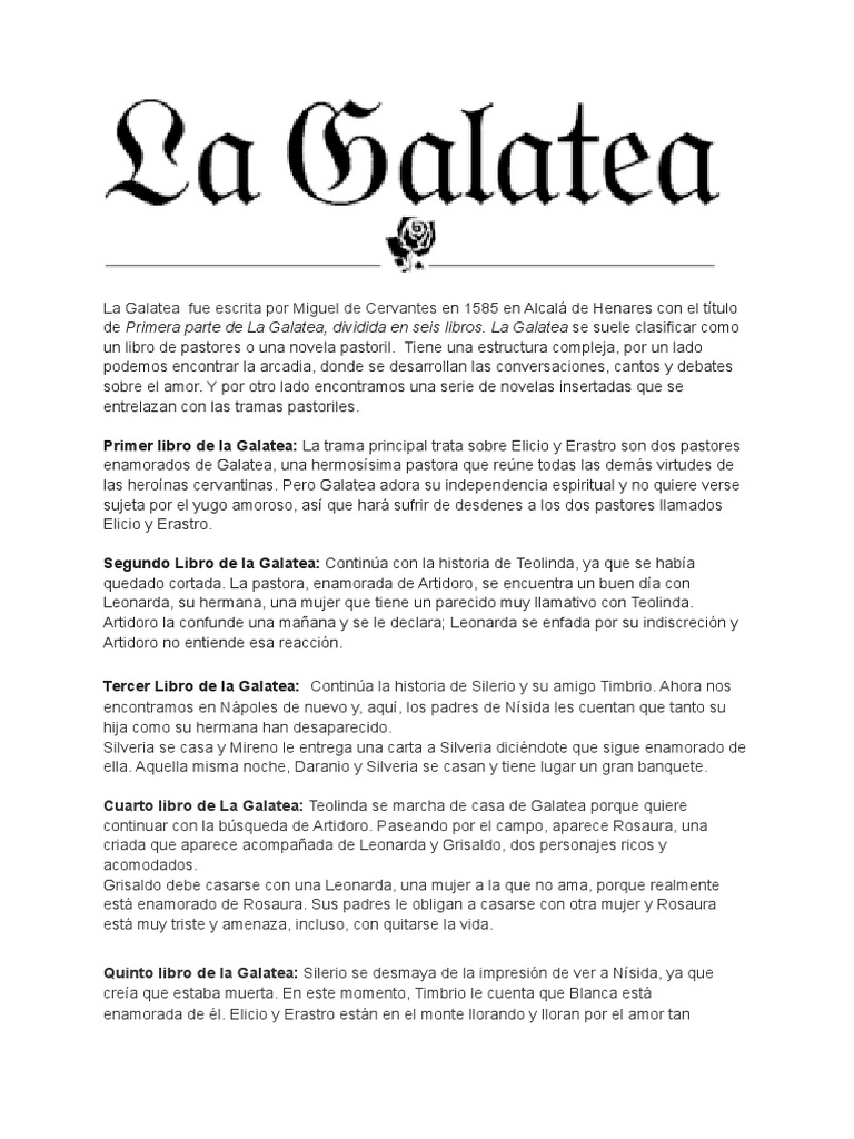La Galatea | PDF