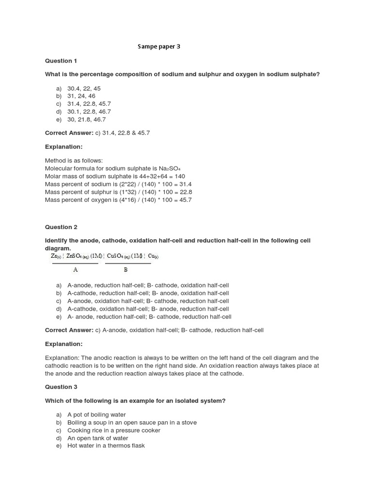 MCAT Chemistry Test | PDF | Redox | Molecular Orbital