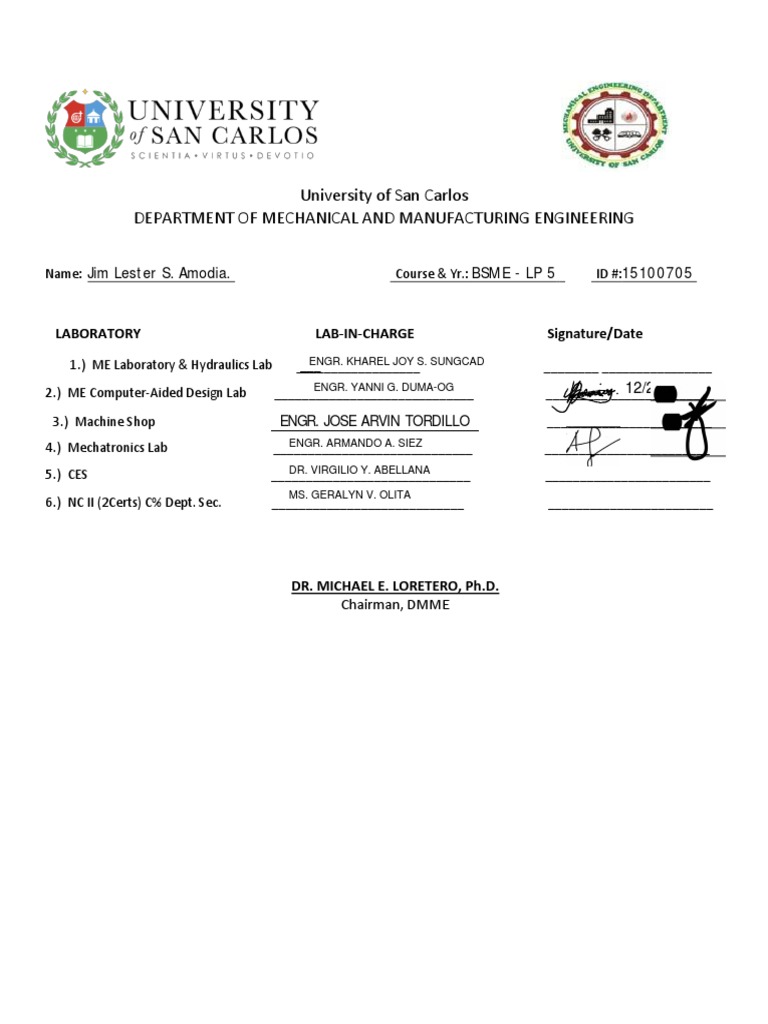 Student Clearance Amodia | PDF | Technology & Engineering