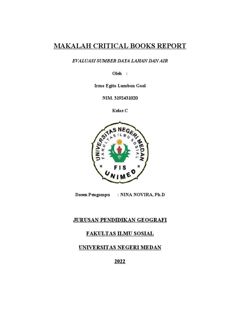 Bagi CBR - EVALUASI SUMBER DAYA LAHAN DAN AIR - IRMA EGITA LUMBAN GAOL - GEOGRAFI C2019 | PDF