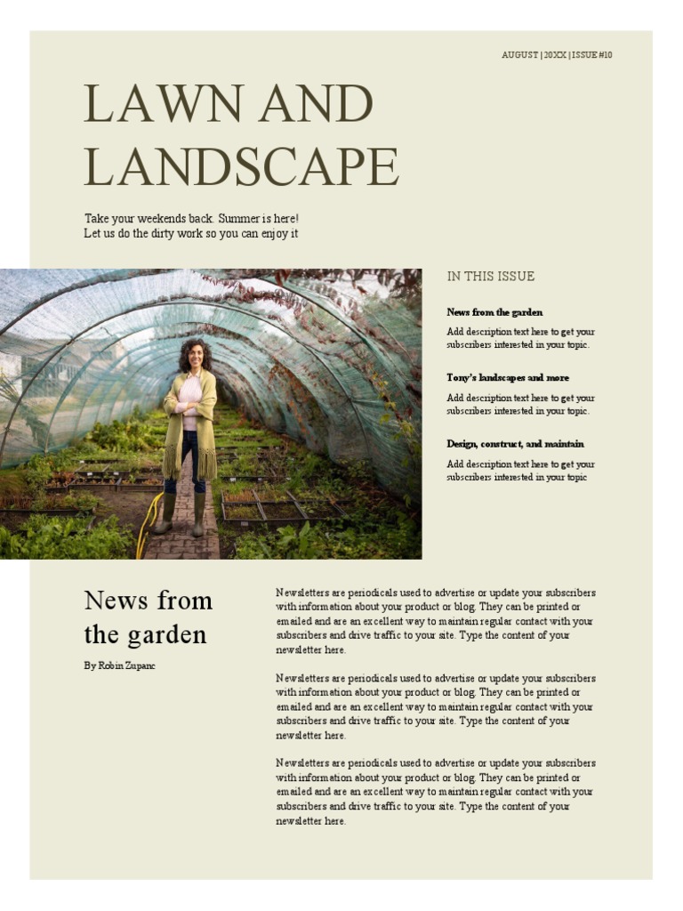 Lawn & Landscape Newsletter #10 | PDF