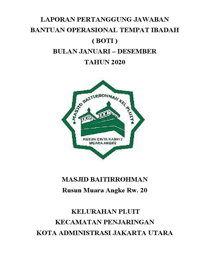 SAMPUL DAN ISI LPJ | PDF