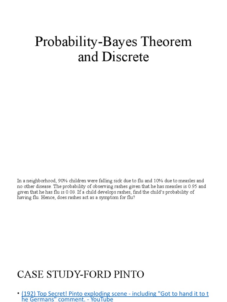 Probability-Bayes Theorem and Discrete | PDF | Probability Distribution ...