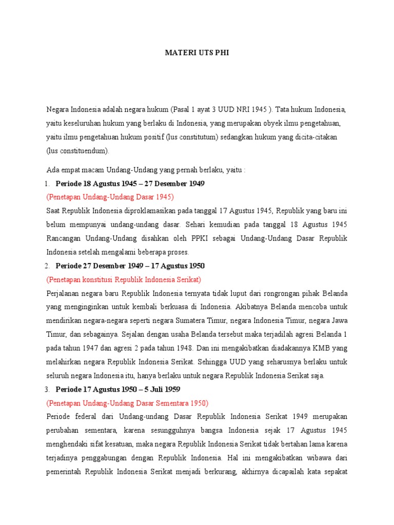 Materi Uts Phi (SKS) | PDF