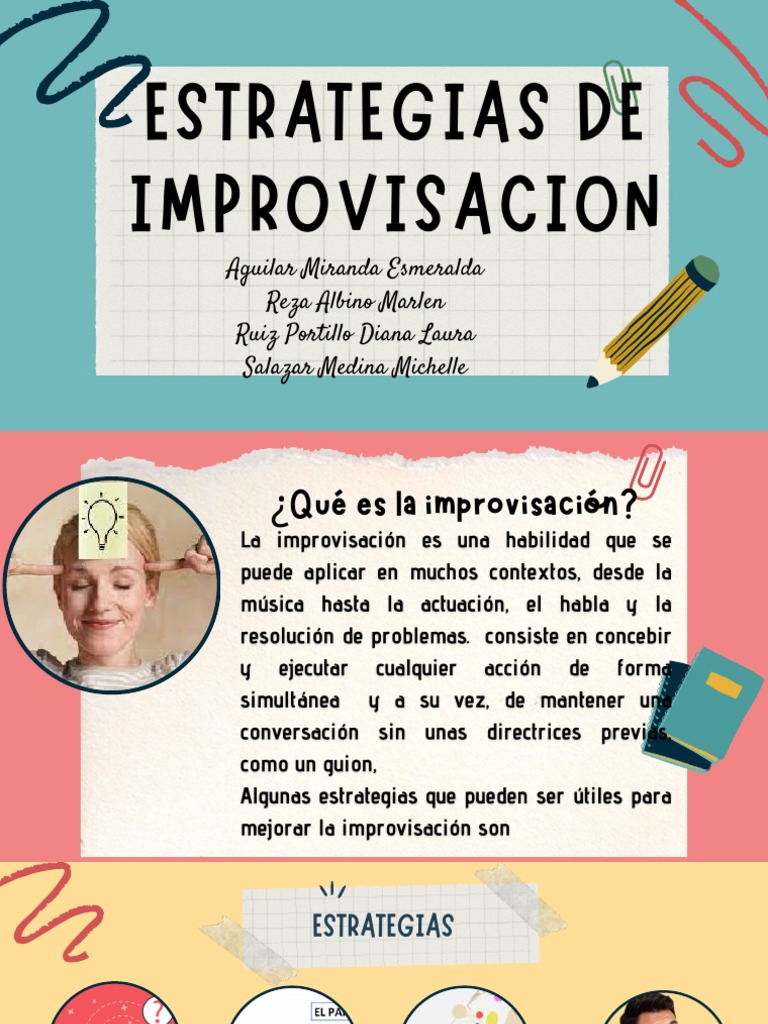 ESTRATEGIAS DE IMPROVISACION | PDF | Improvisación | Ciencia cognitiva