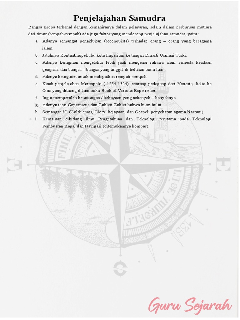 Modul 1.2 Penjelajahan Samudera | PDF | Ilmu Sosial