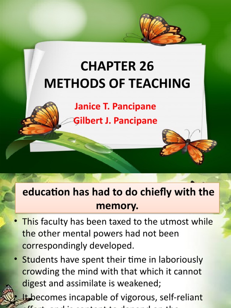 Effective Teaching Methods Explained | PDF | Teachers | Mind