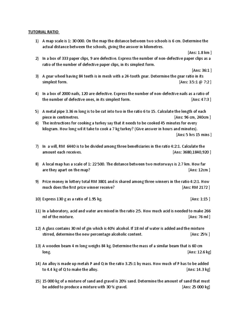 Tutorial Ratio | PDF | Gear | Materials