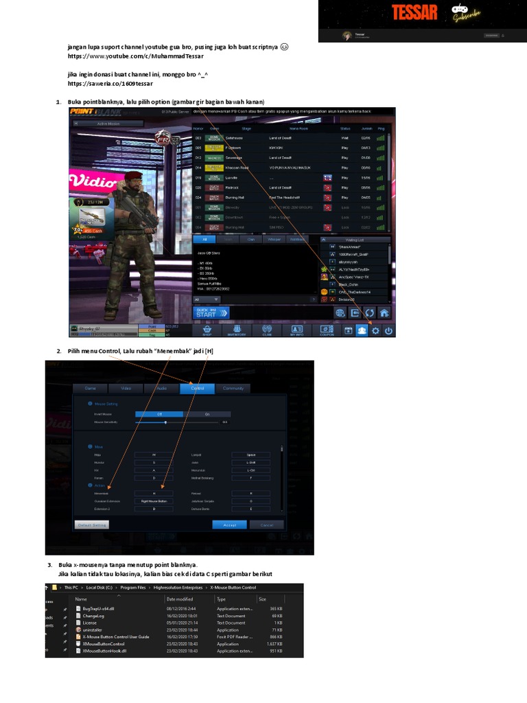 Manual Book Cara Input Script X Mouse | PDF